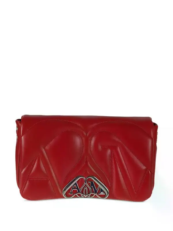 Alexander McQueen Small Seal Clutch Bag - Red