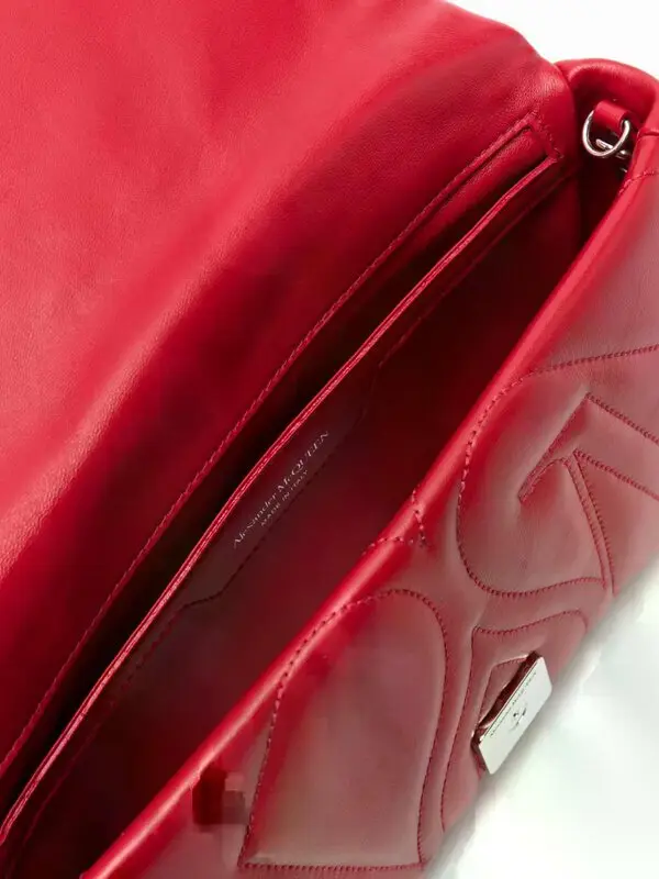 Alexander McQueen Small Seal Clutch Bag - Red