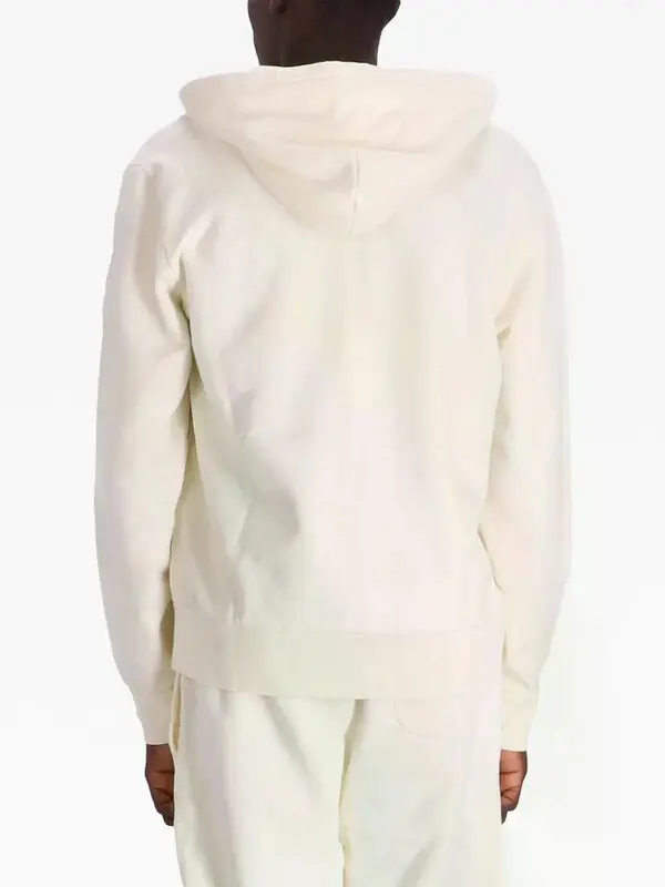 Polo Ralph Lauren Logo-embroidered Cotton Zip-up Jacket - Neutrals