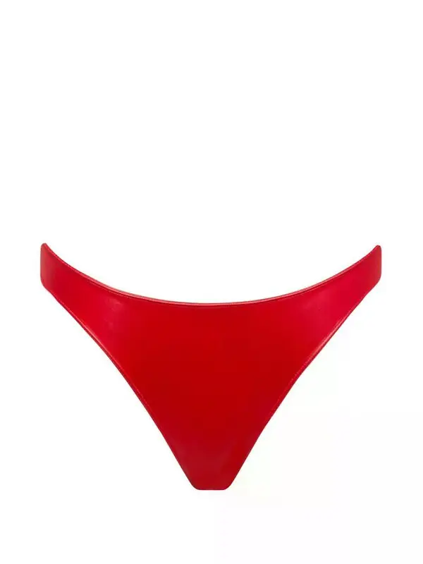 MAISON CLOSE Splash Thong Bikini Bottoms - Red