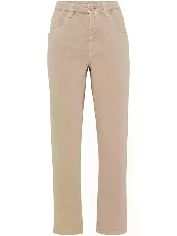 Brunello Cucinelli Mid-rise Cropped Jeans