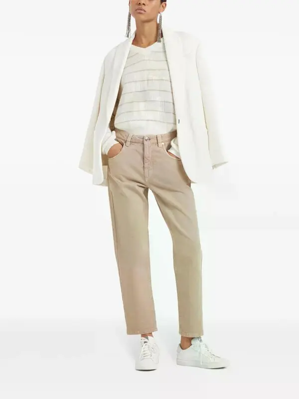 Brunello Cucinelli Mid-rise Cropped Jeans