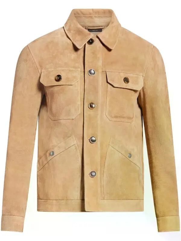TOM FORD Classic-collar Suede Jacket