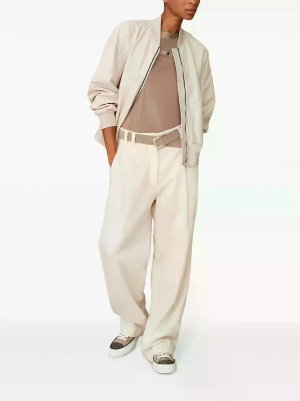 Brunello Cucinelli Monili Bead-embellished Leather Jacket