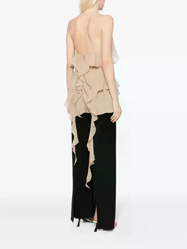 Khaite Draped Silk Top