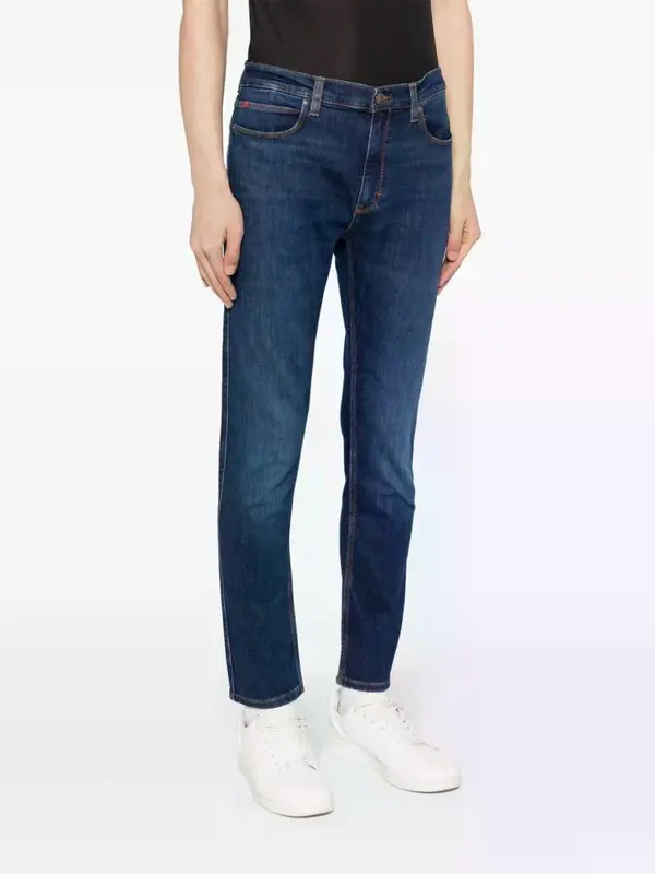 Hugo Mid-rise Tapered-leg Jeans