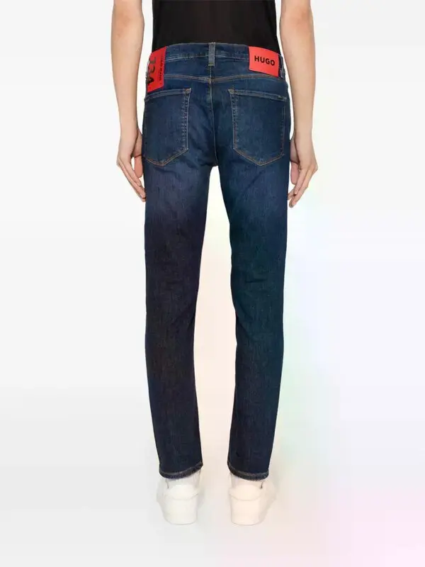 Hugo Mid-rise Tapered-leg Jeans