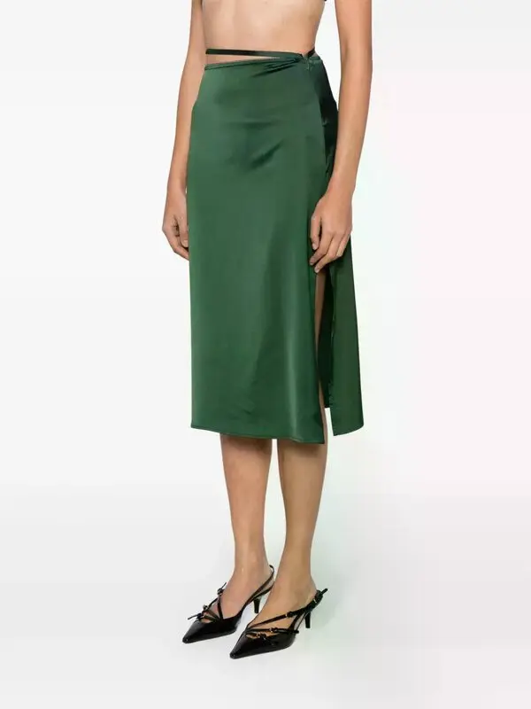 Jacquemus La Jupe Notte Midi Skirt - Green