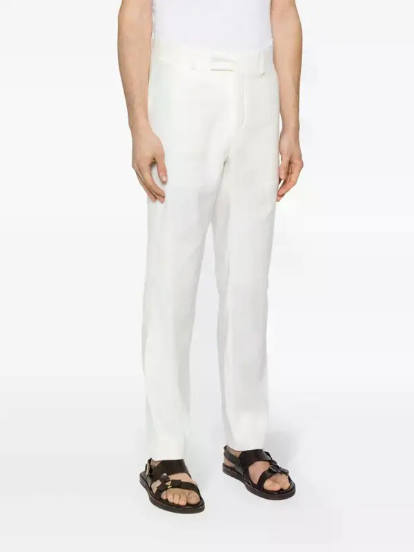LARDINI Slim-fit Chino Trousers - Neutrals