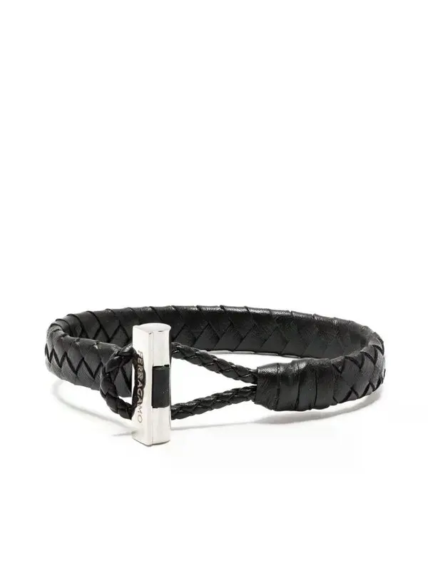 FERRAGAMO Leather Bracelet - Black