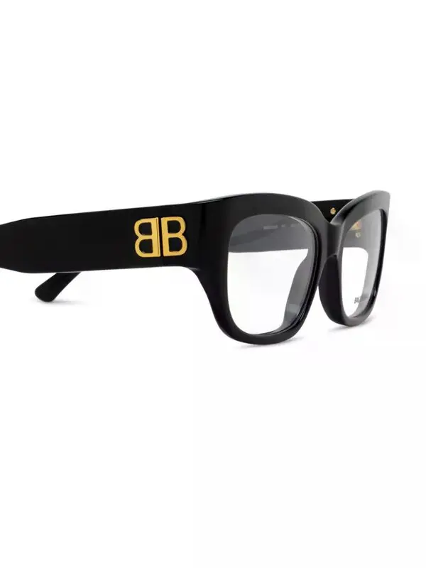 Balenciaga Bb0363o-001 Transparent Cat-eye Glasses