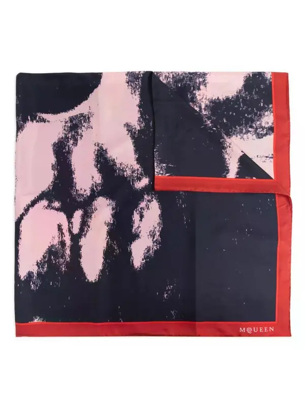 Alexander McQueen Skull Shawl - Blue