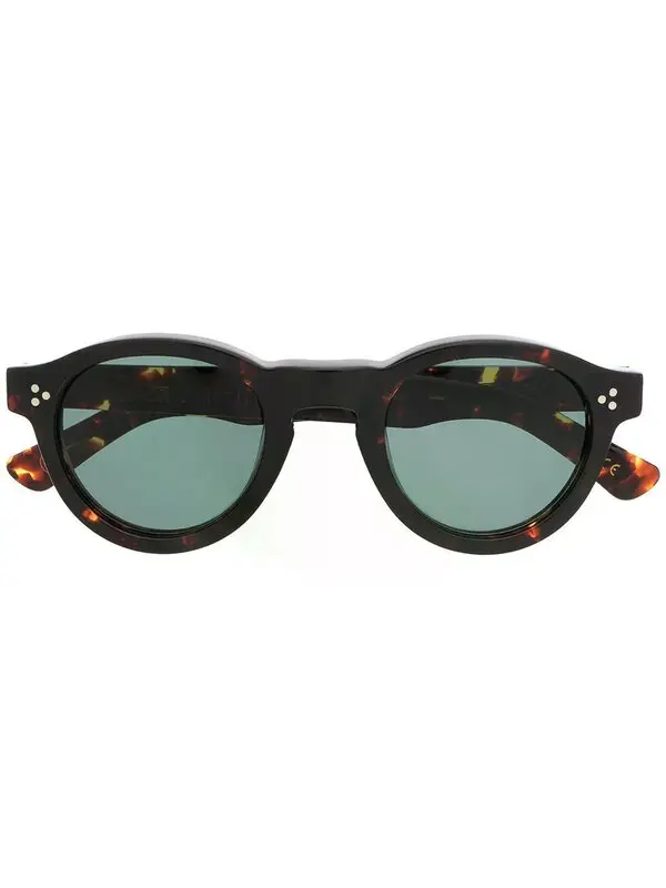 LESCA Gaston Round Frame Sunglasses