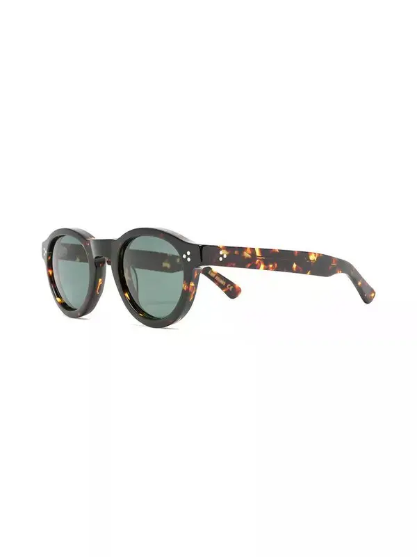 LESCA Gaston Round Frame Sunglasses