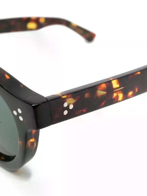 LESCA Gaston Round Frame Sunglasses