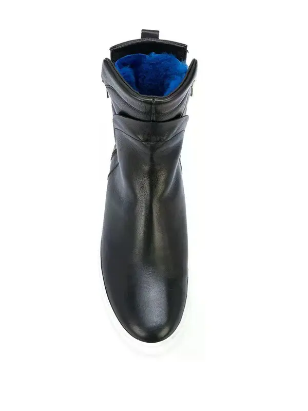MADISON MAISON Leather High-top Sneakers - Black