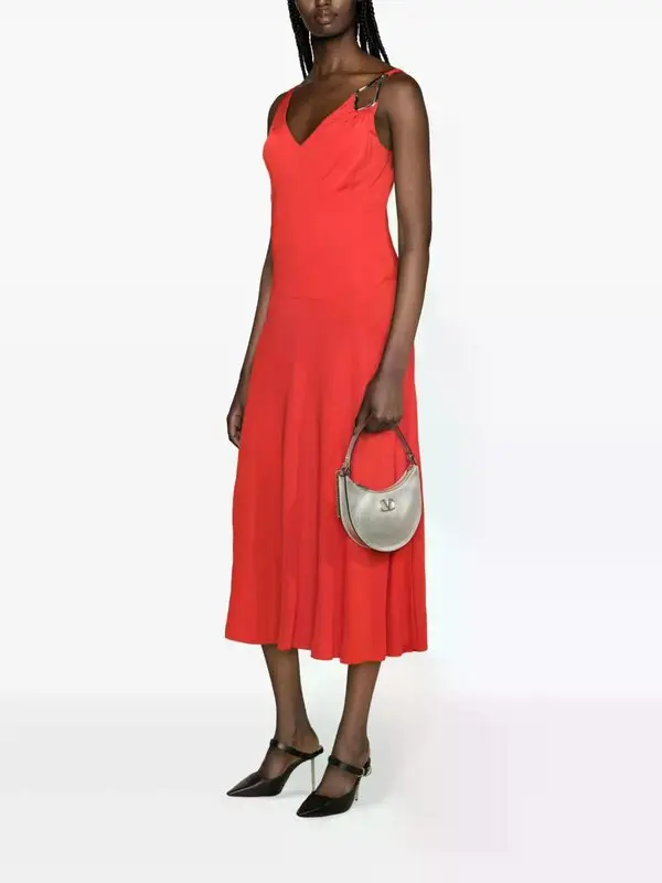 LANVIN Appliqué-detail Midi Dress