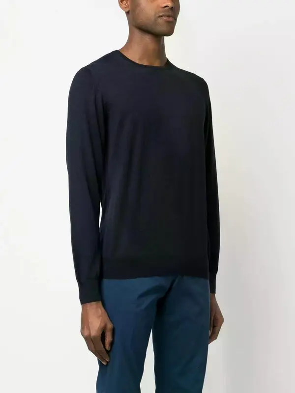LARDINI Fine-knit Wool Sweatshirt