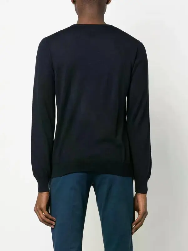 LARDINI Fine-knit Wool Sweatshirt