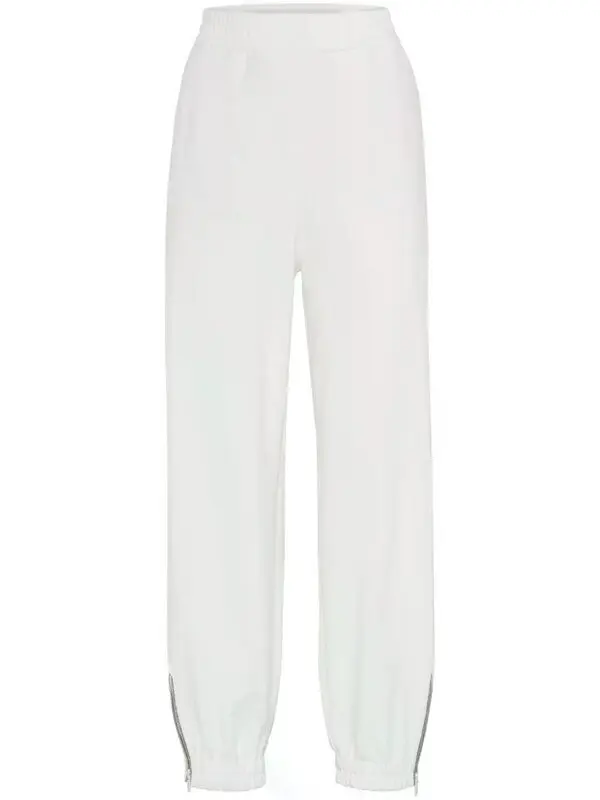 Brunello Cucinelli Mid-rise Track Trousers - White