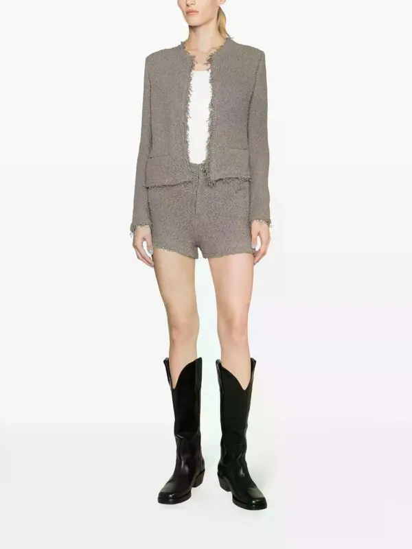 IRO PARIS Daphna High-waisted Bouclé Shorts
