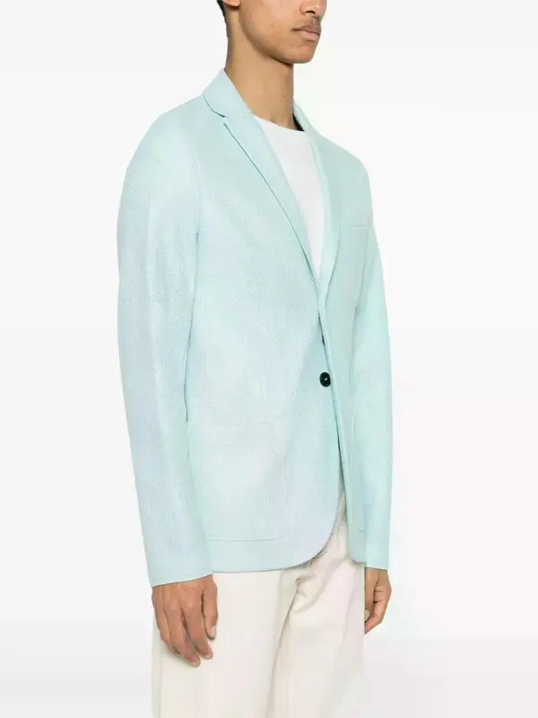 Harris Wharf London Single-breasted Honeycomb Blazer