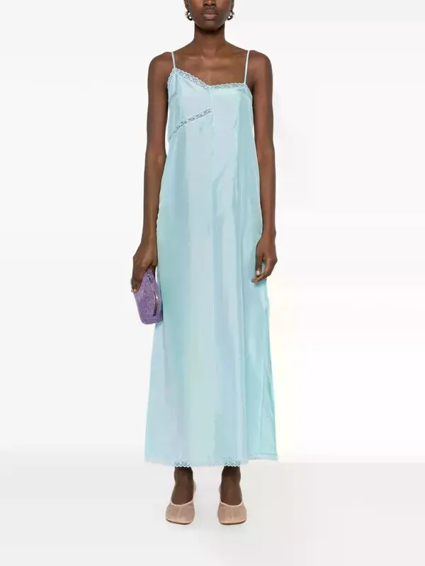 MAISON MARGIELA Asymmetric Silk Maxi Dress