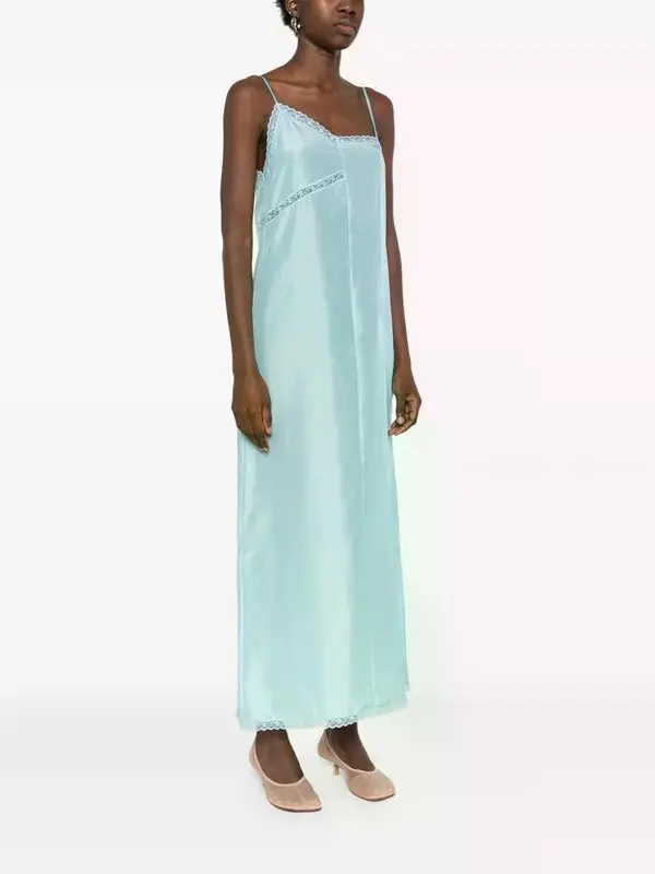MAISON MARGIELA Asymmetric Silk Maxi Dress