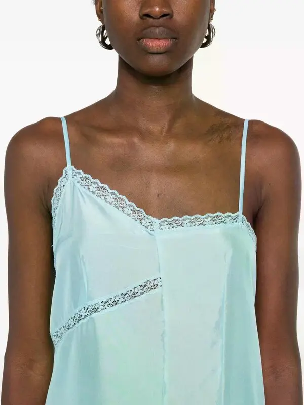 MAISON MARGIELA Asymmetric Silk Maxi Dress