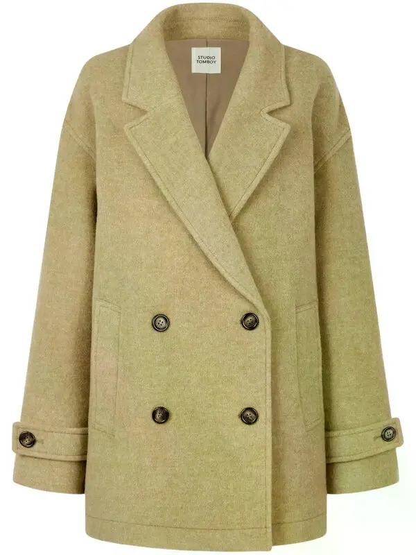 STUDIO TOMBOY Double-breasted Wool-blend Coat