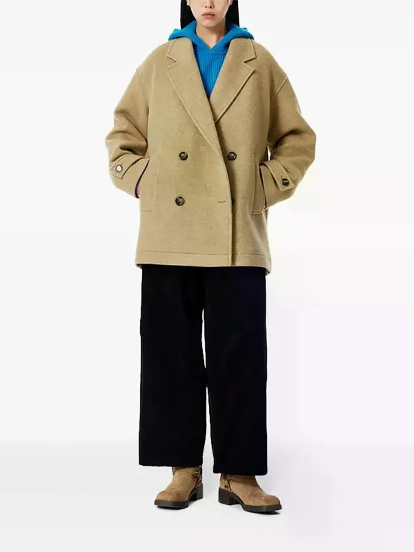 STUDIO TOMBOY Double-breasted Wool-blend Coat