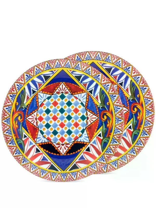 Dolce & Gabbana Set-of-two Dinner Plates - Blue