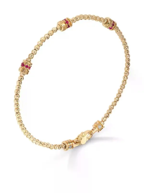 OFFICINA BERNARDI 18kt Yellow Ruby And Diamond Bracelet - Gold