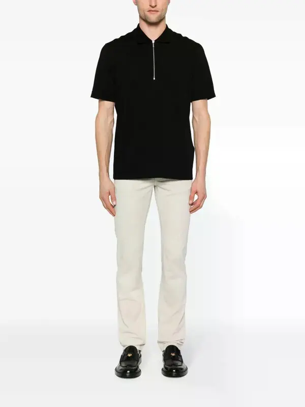 Brioni Chamonix Mid-rise Straight-leg Jeans - Neutrals