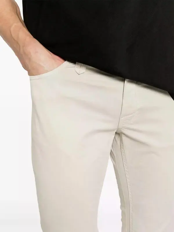 Brioni Chamonix Mid-rise Straight-leg Jeans - Neutrals