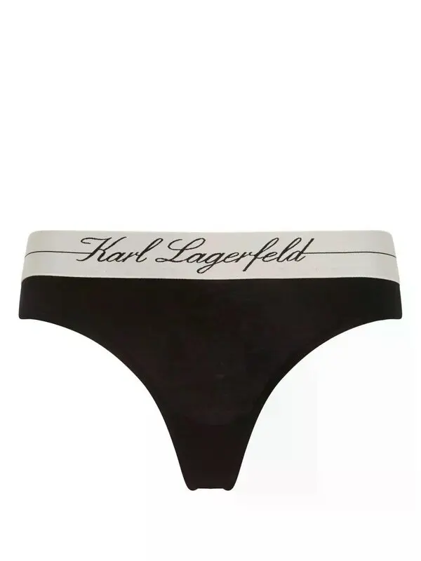 Karl Lagerfeld Hotel Karl Thongs - Black