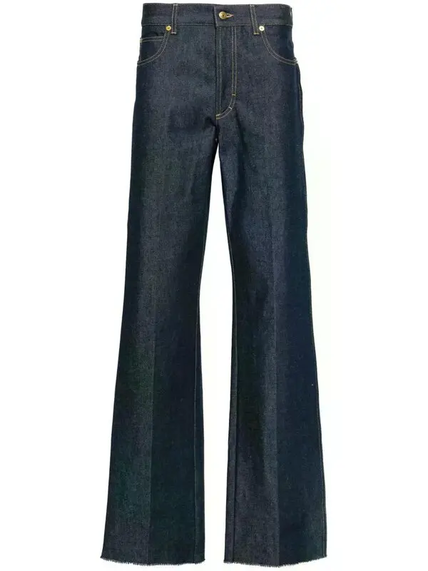 Gucci Logo-patch Straight-leg Jeans