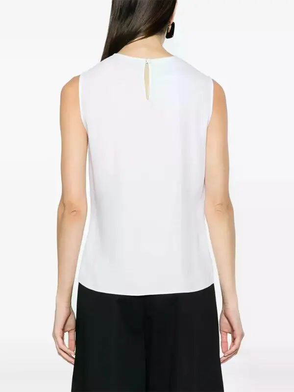 Moschino Heart Cut-out Sleeveless Blouse
