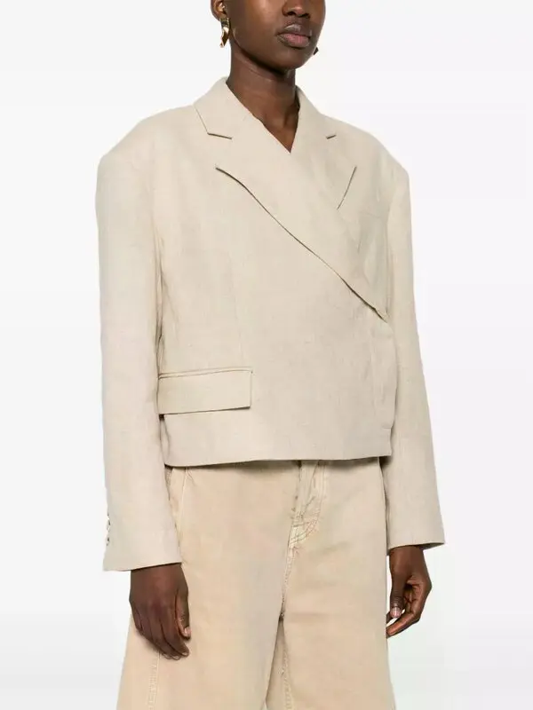 Remain Birger Christensen Cropped Wrap Blazer