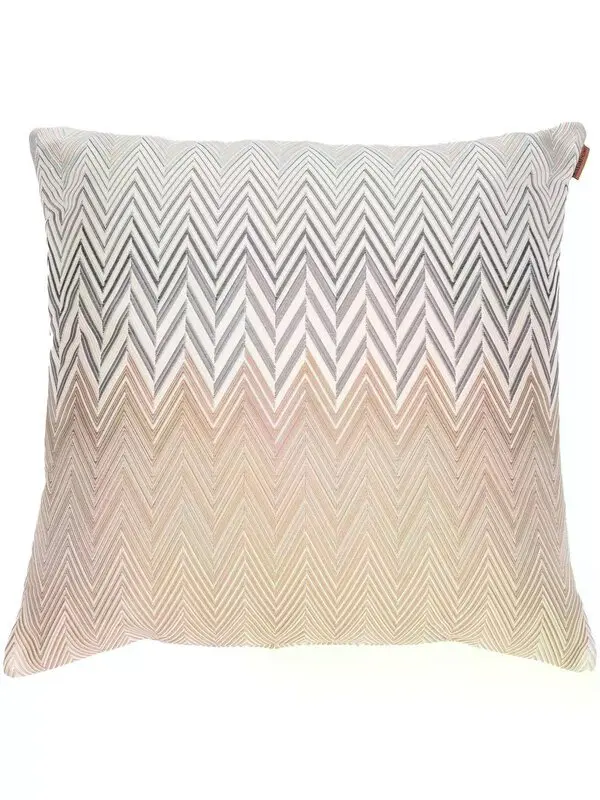 Missoni Zigzag-pattern Feather Down Cushion - Neutrals