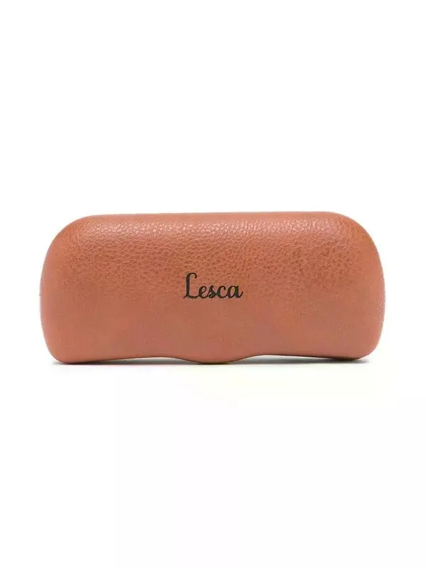 LESCA Gaston Round-frame Glasses - Brown