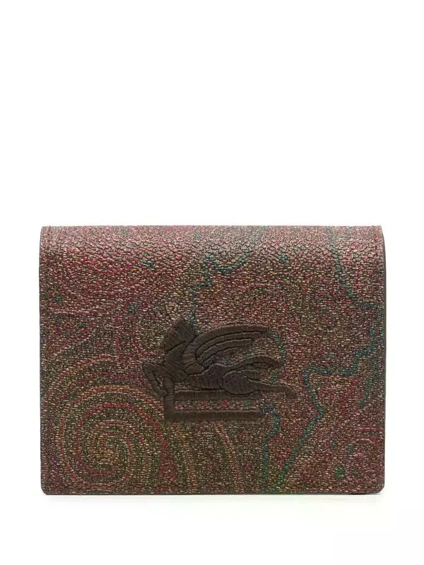 Etro Paisley-print Wallet - Brown