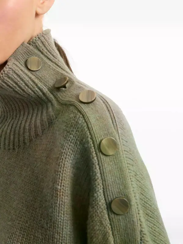YVES SALOMON Button-up Shoulder Jumper