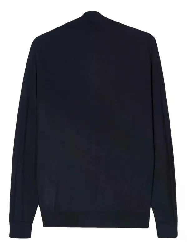 Brioni Logo-plaque Zipped Jumper