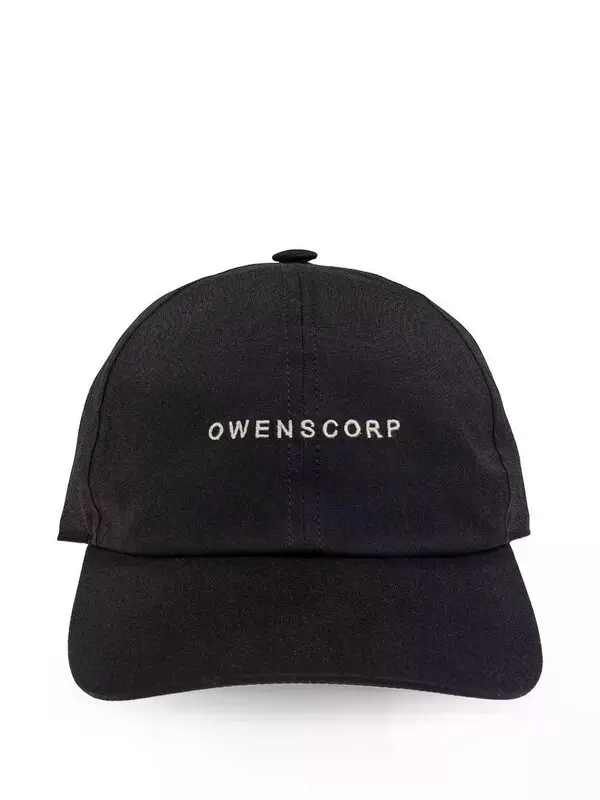 Rick Owens Embroidered Logo Cap - Black