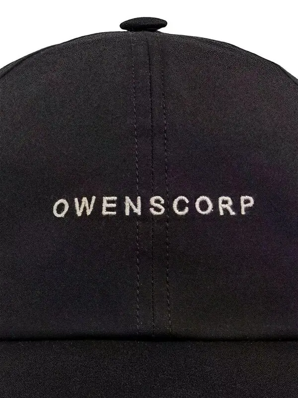 Rick Owens Embroidered Logo Cap - Black