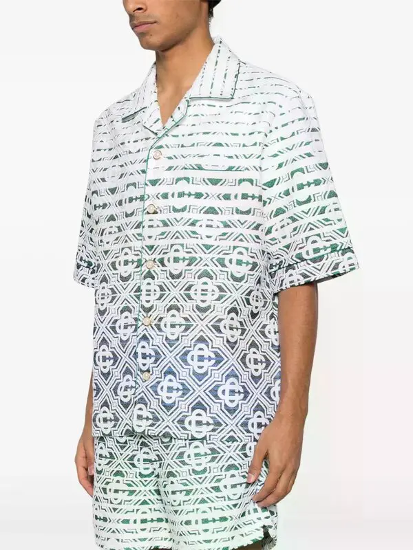 Casablanca Monogram-gradient Towelling Shirt