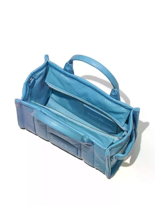 Marc Jacobs Crinkled Lambskin Tote Bag - Blue
