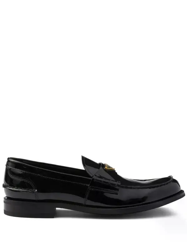 Prada Brushed Leather Loafers
