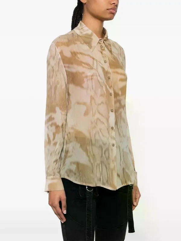 Blumarine Graphic-print Fluid Shirt